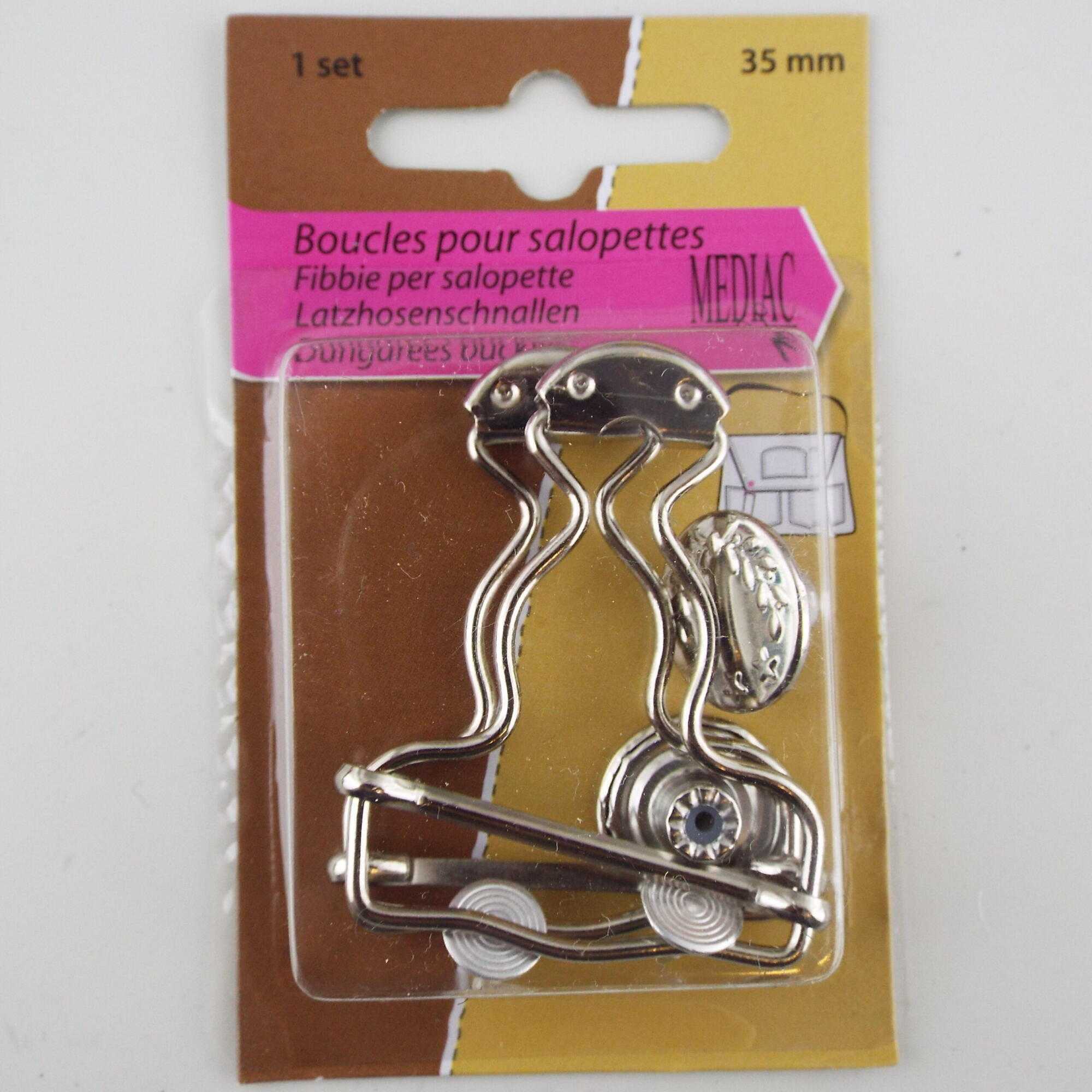 2 COLOUR 25mm 35mm Metal Dungaree Fastener Bib Brace Bag KIt Button BUY ...