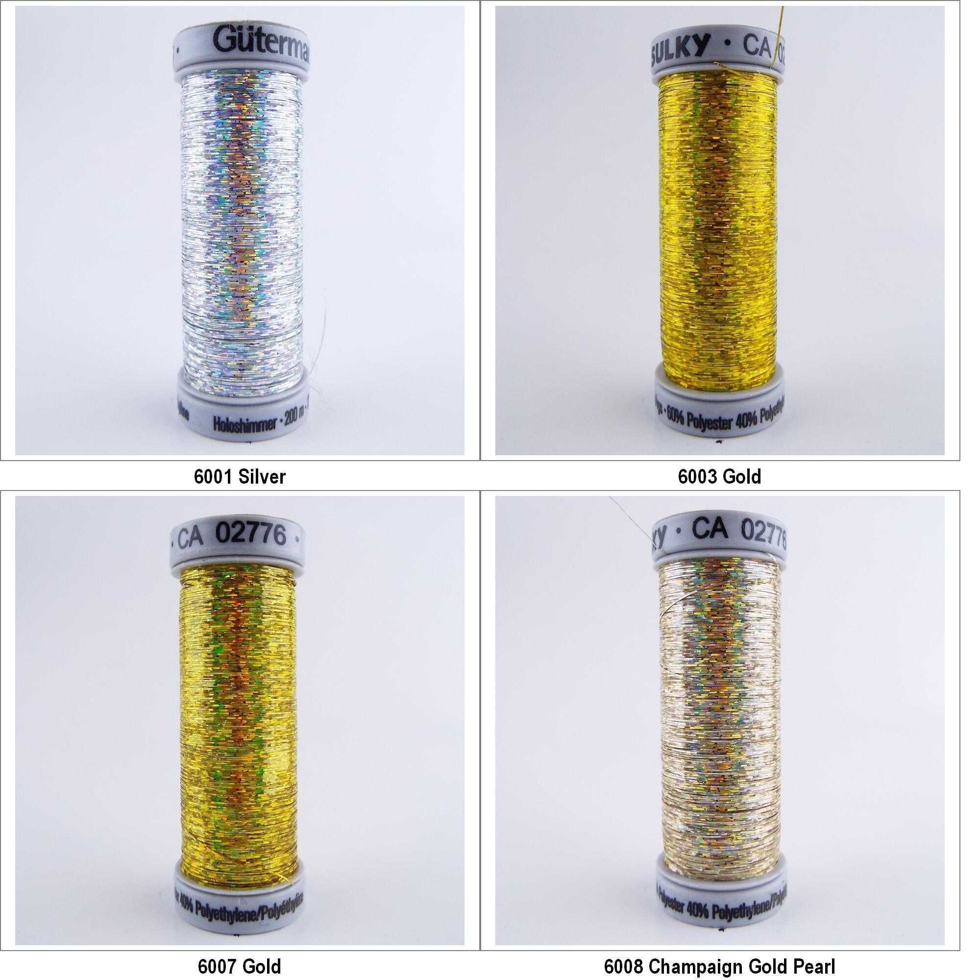 Gutermann Holographic Glitter Hand Machine Embroidery Sewing Thread BUY ...