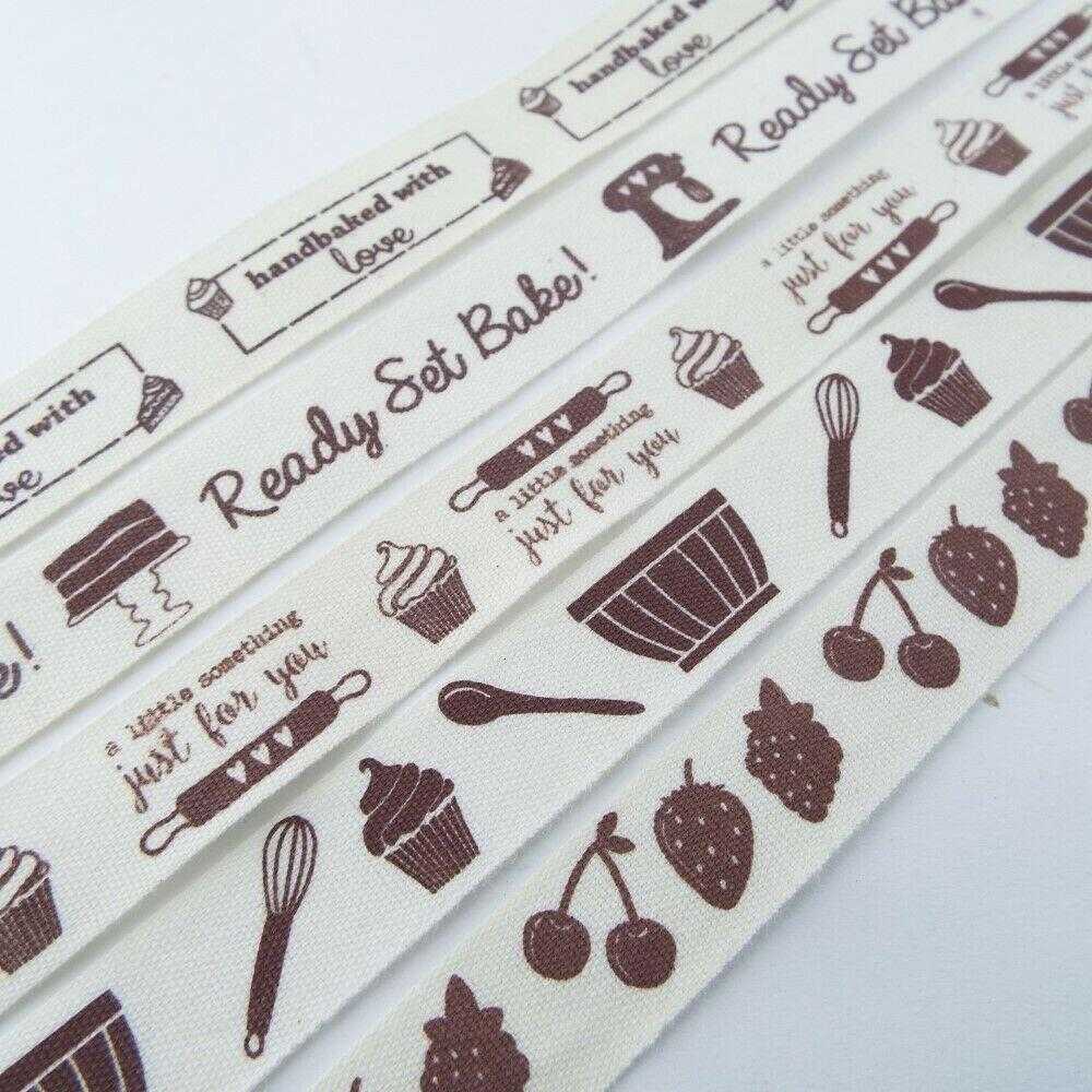 15mm Cotton Baking Cooking Ribbon Bake Off Cook Baker BUY 1 2 4m+ 5 ...