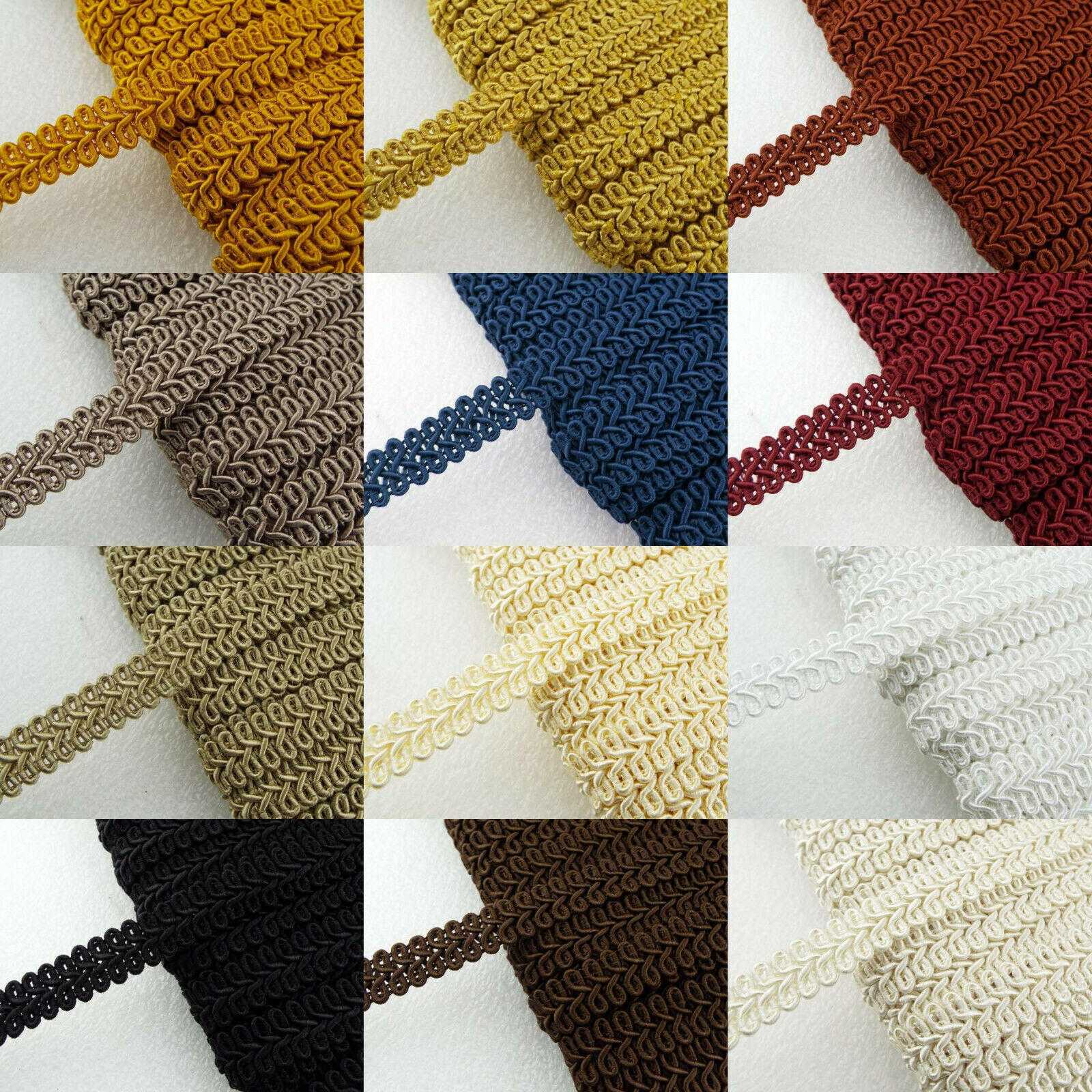 13mm Scroll Braid Edge Trim Upholstery Chair 8 Costume BUY 1 2 4m 12 ...