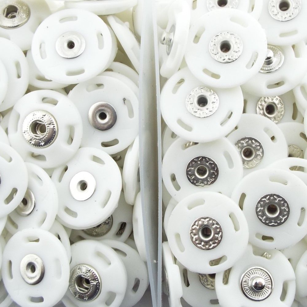 22 COLOUR LARGE 22mm Plastic Metal Popper Bag Snap Fastener Press Stud ...