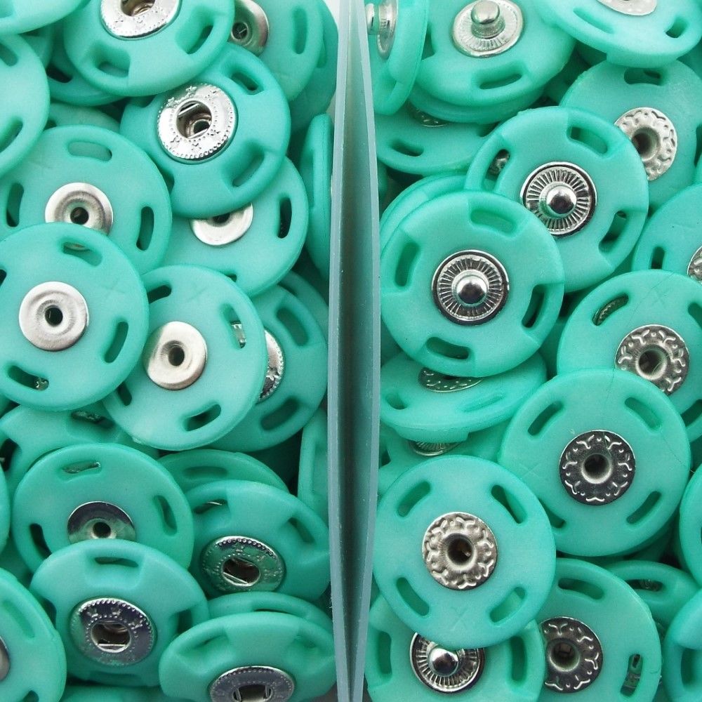 22 COLOUR LARGE 22mm Plastic Metal Popper Bag Snap Fastener Press Stud ...