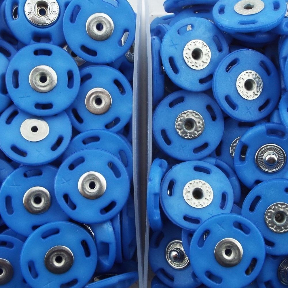 22 COLOUR LARGE 22mm Plastic Metal Popper Bag Snap Fastener Press Stud ...