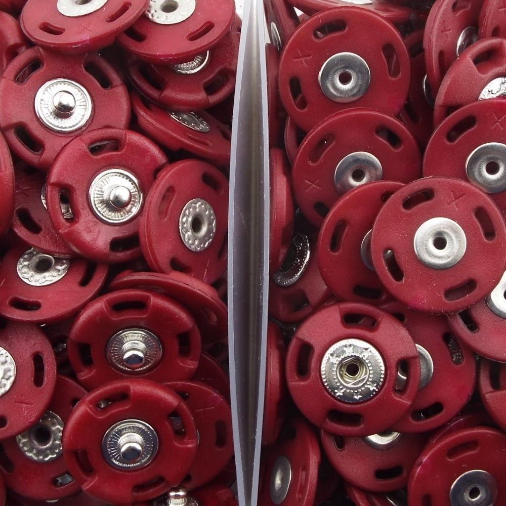 22 COLOUR LARGE 22mm Plastic Metal Popper Bag Snap Fastener Press Stud ...
