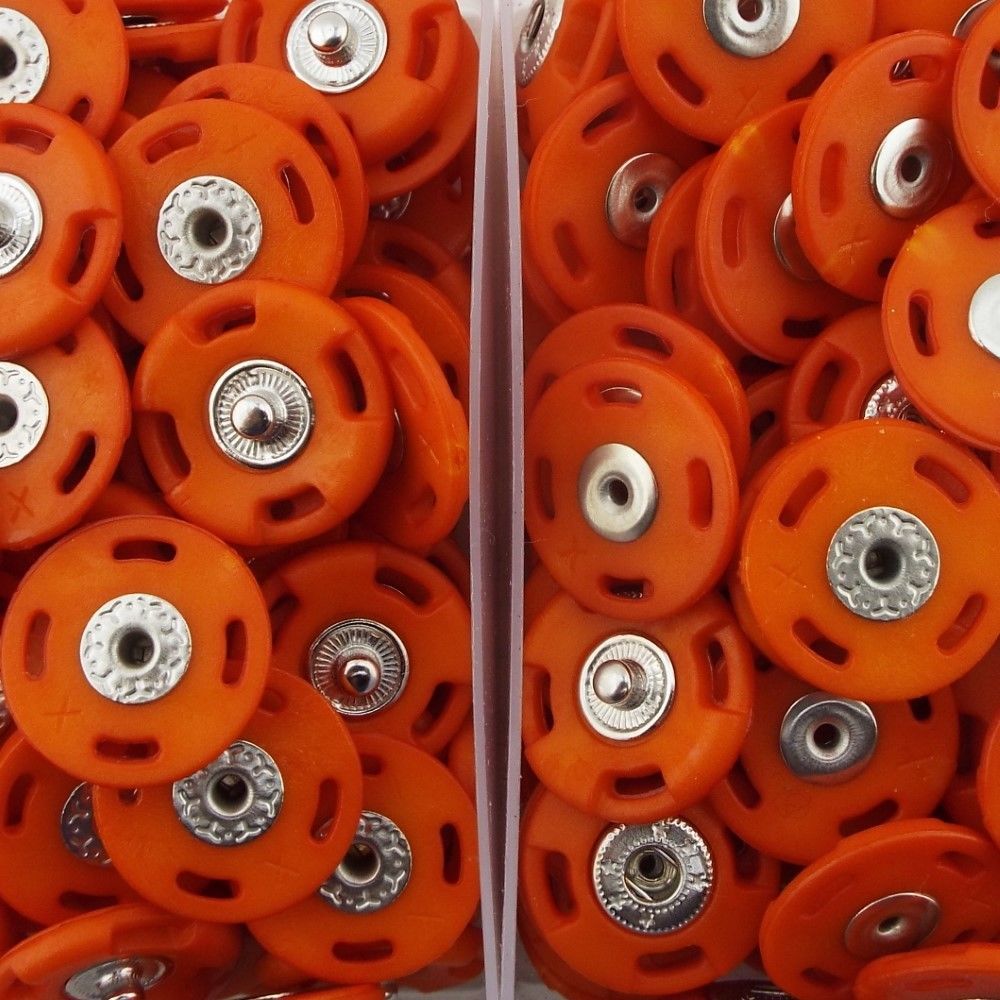 22 COLOUR LARGE 22mm Plastic Metal Popper Bag Snap Fastener Press Stud ...