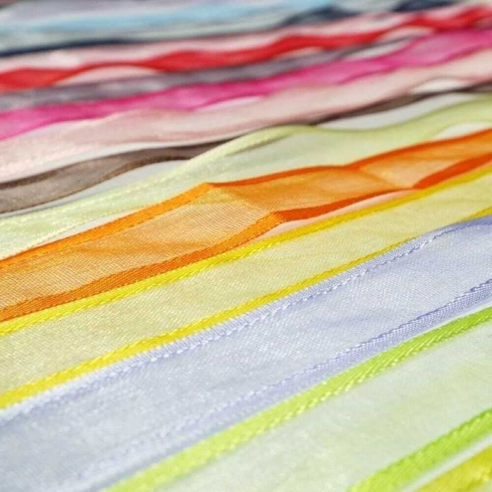 Satin Edge Organza Ribbon 38mm Sheer Organdie Edged BUY 1 2 4 8m+ 23 ...