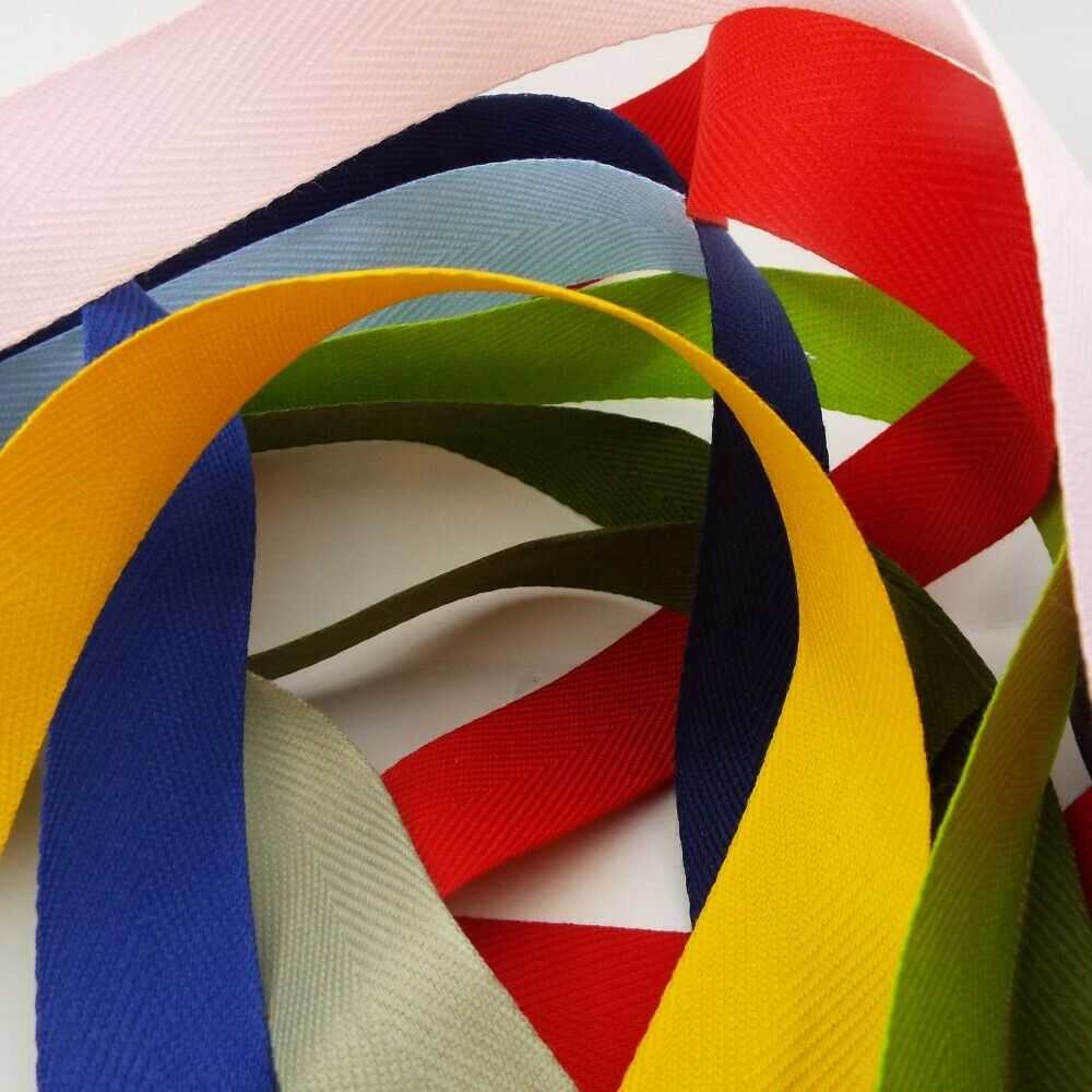 20 COLOR 30mm POLYESTER Herringbone Twill Tape Craft Ribbon Etc BUY 1 2 ...