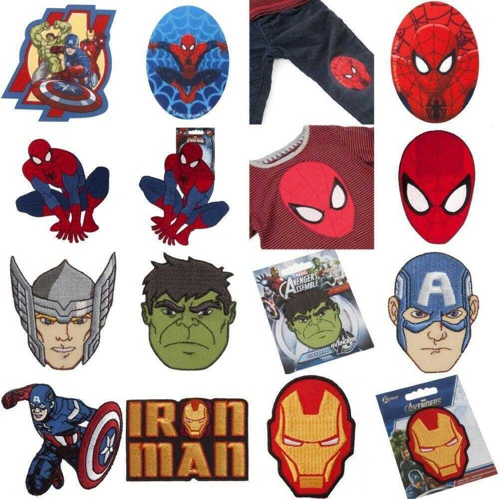 Marvel Comic Movie Character Iron On Motif Costume Patch OFFICIAL ...
