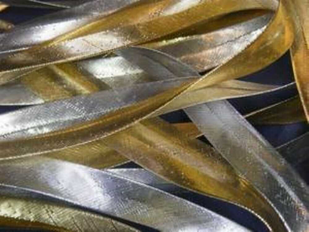 15mm Silver Gold Bias Binding Metallic Lame Liquid Tape Trim Edging 1 2 ...