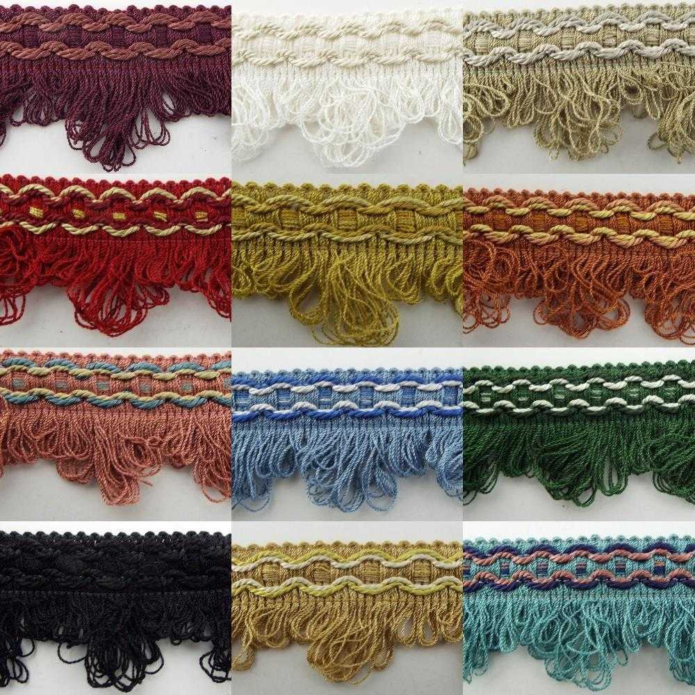 4cm Fan Edge Fringe Braid Edging Upholstery Gimp Trim BUY 1 2 4m+ 13 ...