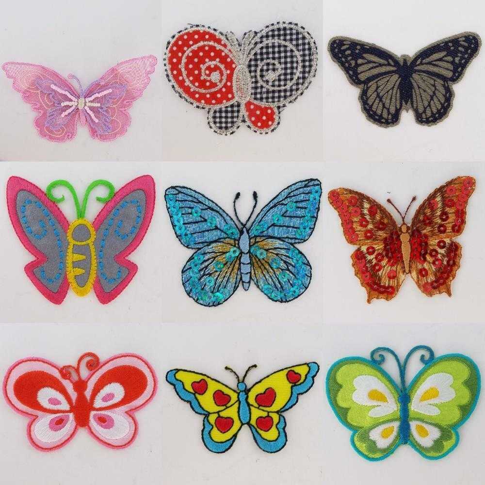 Butterfly Butterflies Insect Iron or Sew On Patch Motif Bug 9 DESIGN ...