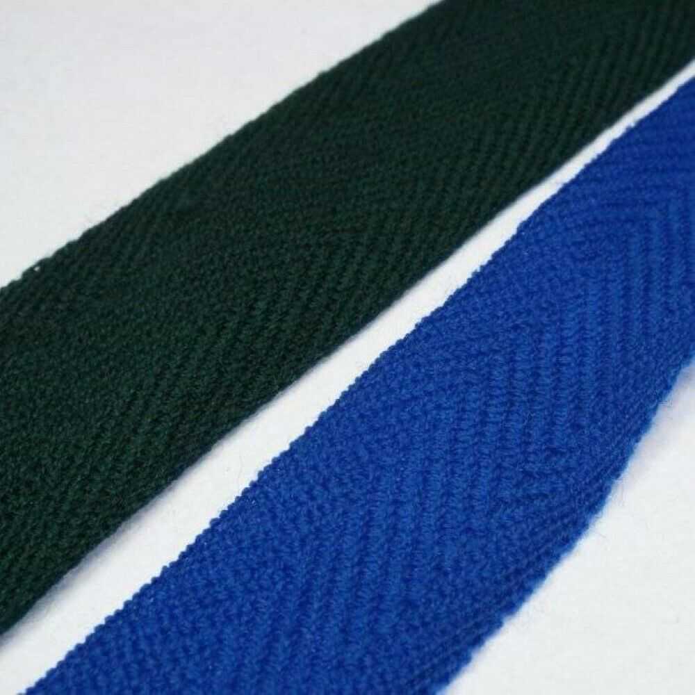 3cm Blue 4cm Racing Green Fabric Webbing Herringbone Blanket Binding 1 ...