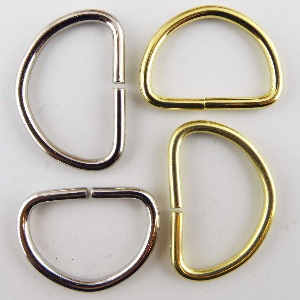 D Rings 20mm 25mm Gold Brass Silver Chrome Nickle Webbing Strap BUY 2 4 ...
