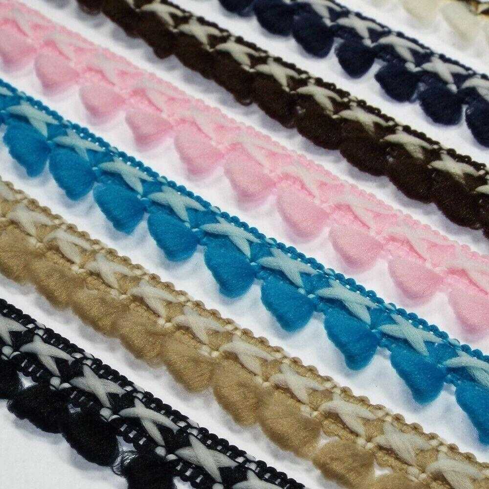 13mm Mini Bobble Fringe Small Braid Trim Tassel Pompom BUY 1 2 4m 11 ...