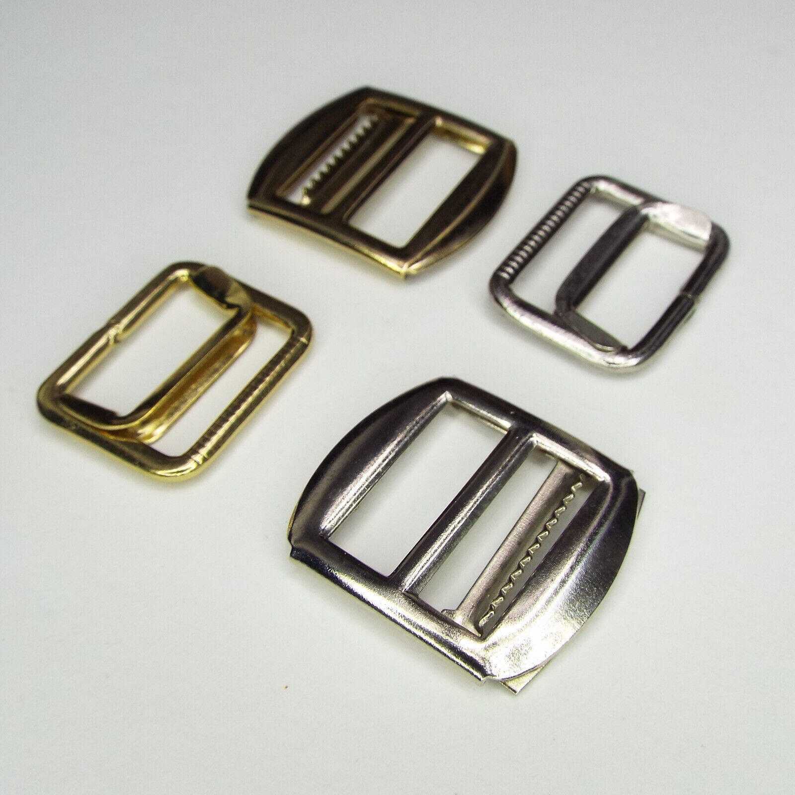 4 TYPE 19mm Metal Waistcoat Buckle Slider Adjuster Fastener Lock BUY 1 ...