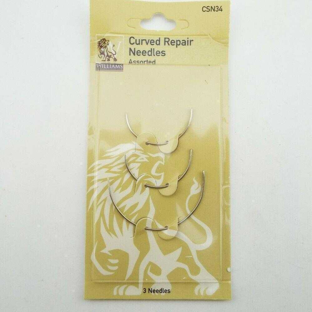 CURVED Needle 3 Pack Upholstery Invisible Repair Stitching BUY 1 2 4 ...