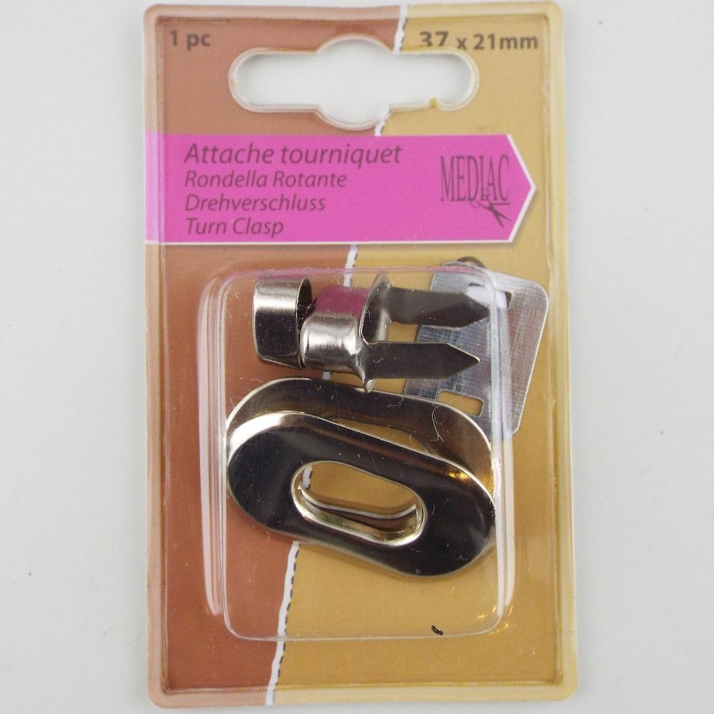 6 DESIGN Metal Bag Clasp Lock Twist & Tuck Closure Purse Hand Fastener ...