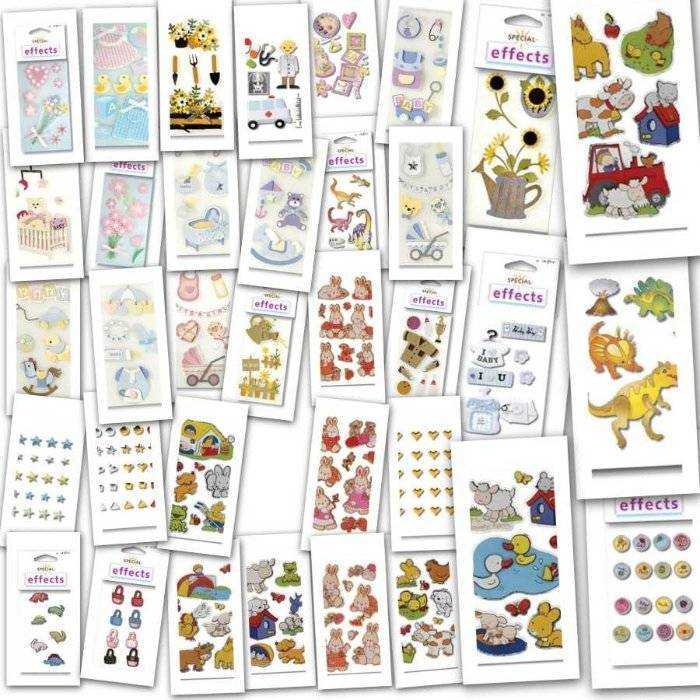 35 DESIGN Card Making Topper Embellishments Self Adhesive Farm Animal ...