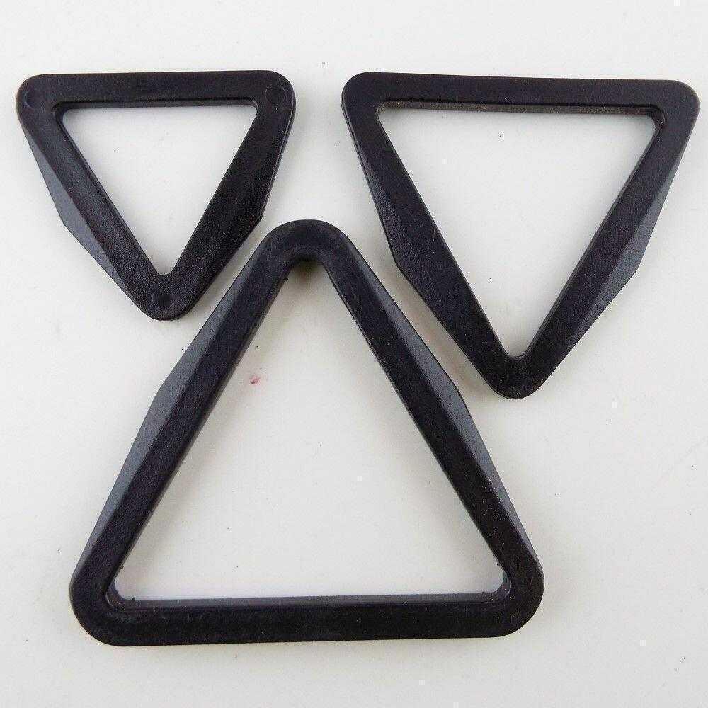 TRIANGLE Black Plastic Ring 25mm 40mm 50mm Slider Adjuster Webbing BUY ...