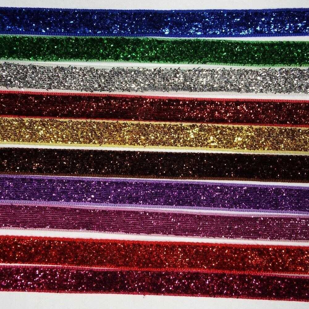 10mm Glitter Ribbon Metallic Sparkle Christmas Costume BUY 1 2 4m 10 ...