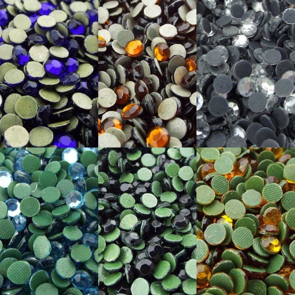 5mm Hotfix Iron On Round Faceted Glass Gems 170-10g 340-20g 680-40g 8 ...