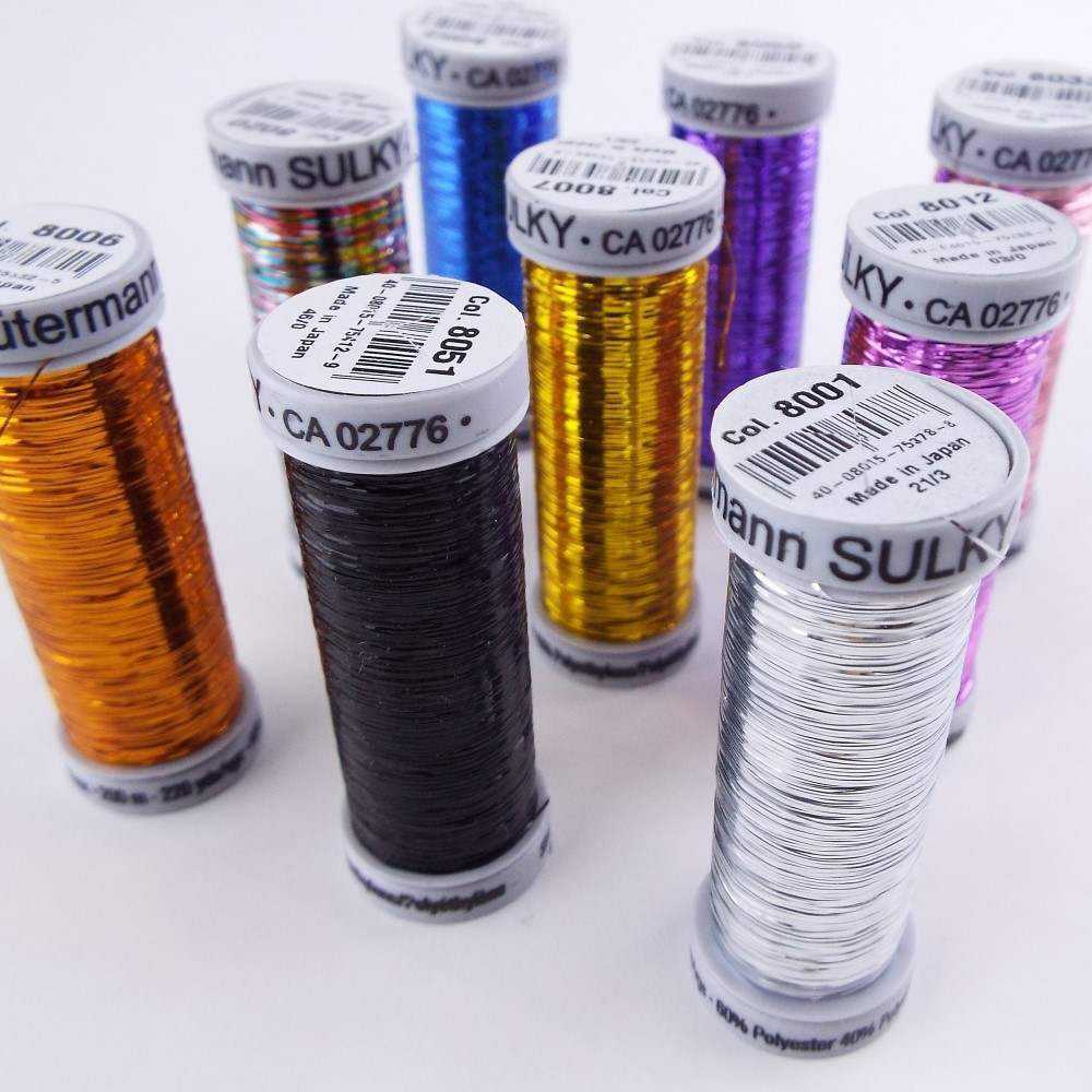 Metallic Embroidery Sewing Thread Sulky Gutermann No40 Hand Machine BUY ...