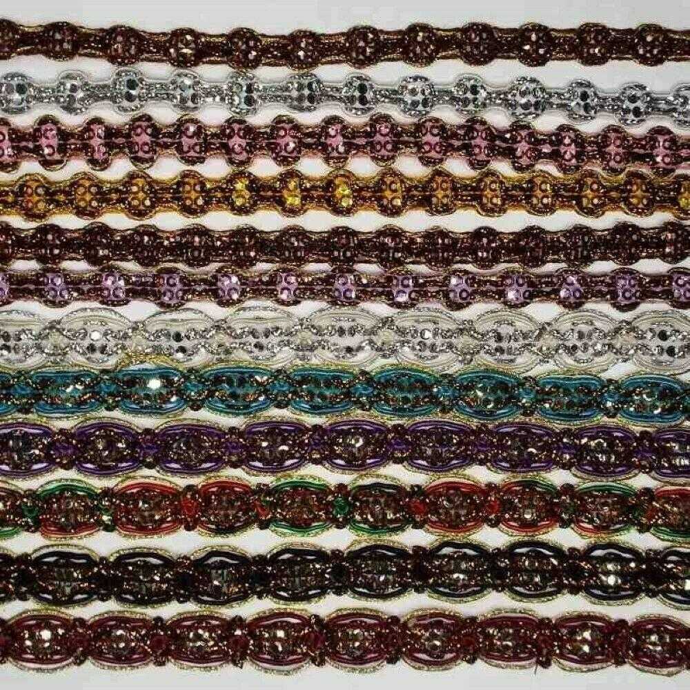Braid Gimp Bronze 10mm 15mm Metallic Sequin Costume Trim 1 2 4m+ 12 ...