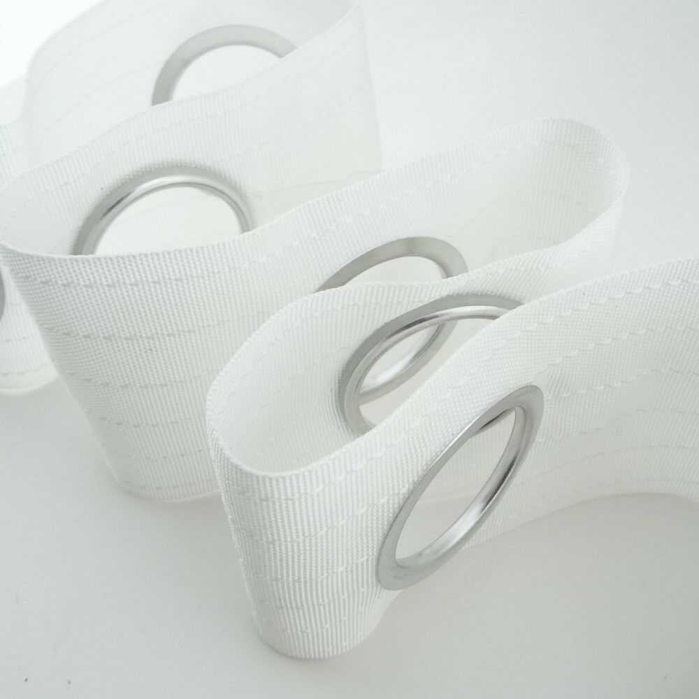 10 COLOUR 75mm Curtain Eyelet Header Tape 55/38mm Diameter Rings ...