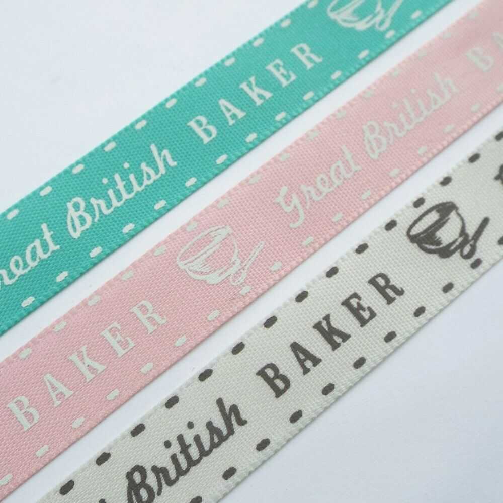 15mm Baking Cooking Ribbon Rustic Bake Off Tape Jar BUY 1 2 4m+ 10 ...