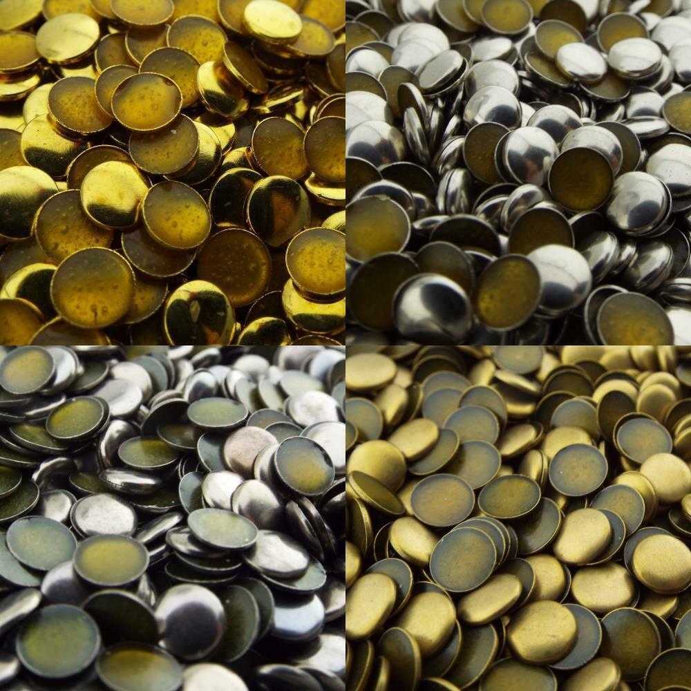 Metal Finish 6mm Iron On Hot Fix Melt Studs Round Dome BUY 100 5g 200 ...