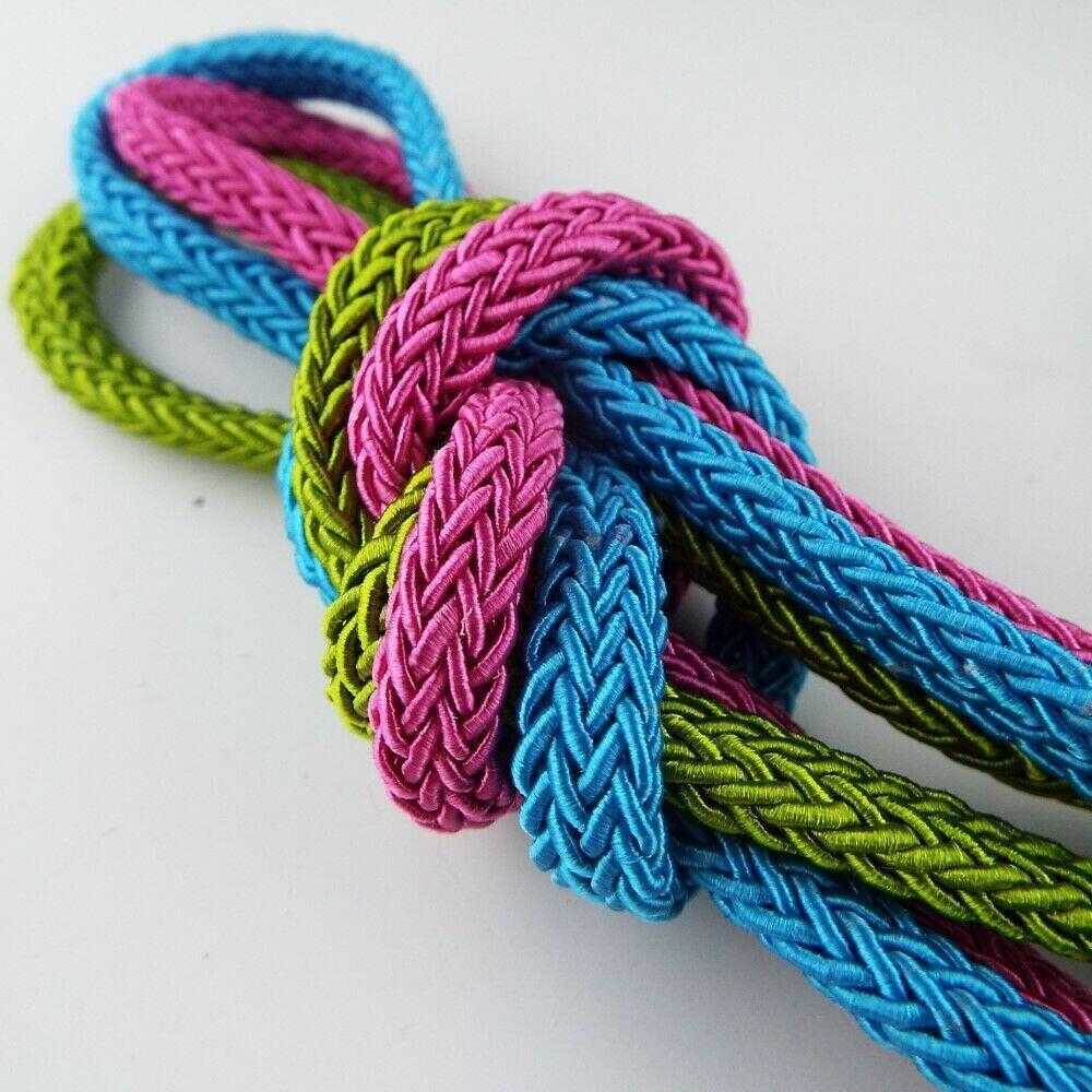 7mm Chain Look Cord Herringbone Mail Weave Round Flat BUY 1 2 4m 10 ...
